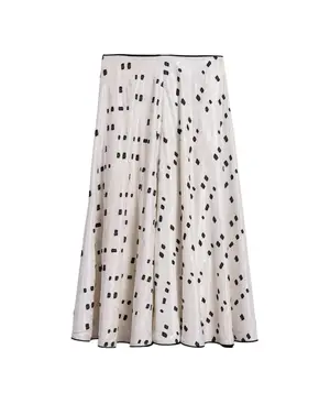 NOCTURNE Printed Midi Skirt