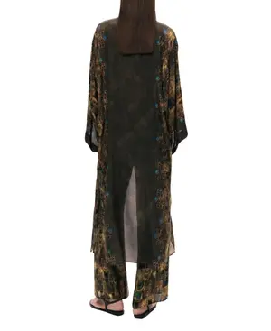 NOCTURNE Printed Long Kimono