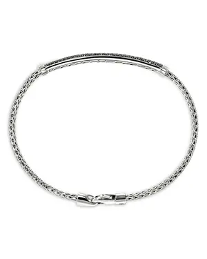 John Hardy Sterling Bracelet With Black Sapphires