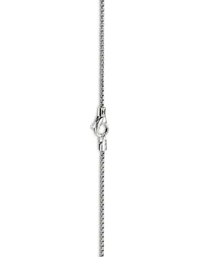 John Hardy Chain Box Link Necklace - Silver