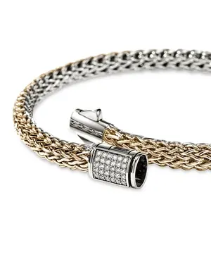 John Hardy 14k Bonded Gold & Sterling Icon Reversible Bracelet