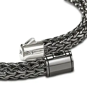 John Hardy Dark Icon Woven Link Bracelet, 6.5mm - Silver