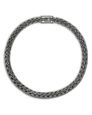 John Hardy Dark Icon Woven Link Bracelet, 6.5mm - Silver