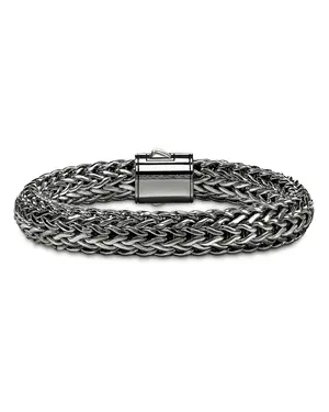 John Hardy Icon Dark Woven Link Bracelet - Silver