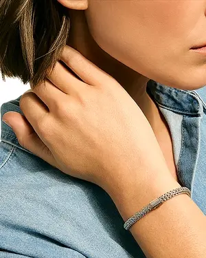 John Hardy Icon Woven Chain Link Bracelet - Silver