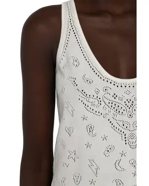 Zadig&Voltaire Jossy Tank 100% Cotton - Eggshell