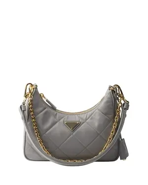 Prada Re-Edition Quilted Re-Nylon Mini-Bag Grey