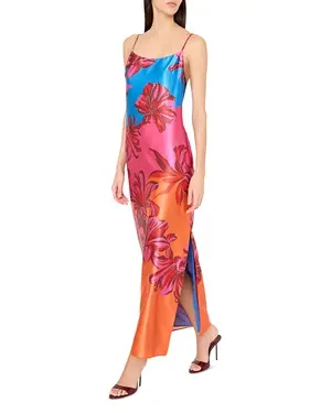 MILLY Lily Sunset Floral Print Maxi Dress - Multi