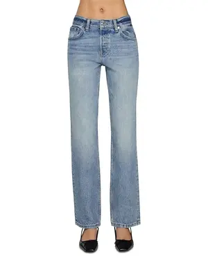 EB DENIM Ariel Mid-rise Wedgie Jeans - Luca