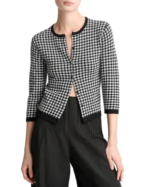 Women's Cropped Checkered Shrugs