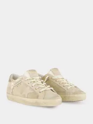 GOLDEN GOOSE Super-star Leather Sneakers - Beige