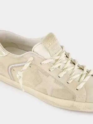 GOLDEN GOOSE Super-star Leather Sneakers - Beige