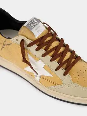 GOLDEN GOOSE Ball Star Leather Sneakers - Beige