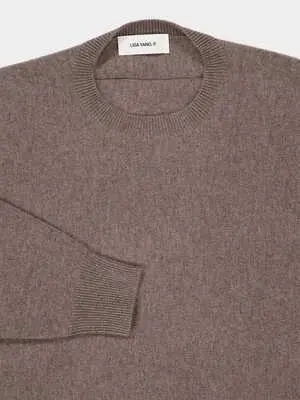 LISA YANG Greer Double Face Cashmere Sweater - Brown