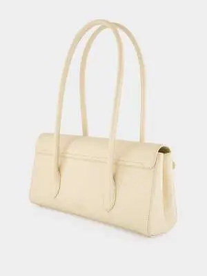 Dolce & Gabbana Marlene Palmellato Leather Handbag - White