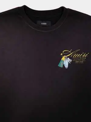 Amiri Chateau Keys Cotton T-shirt - Black