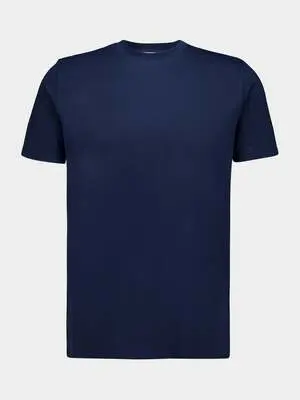 Boglioli Cotton Crew Neck T-shirt - Blue