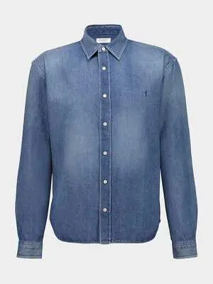 Saint Laurent Horizon Denim Shirt - Blue