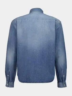 Saint Laurent Horizon Denim Shirt - Blue