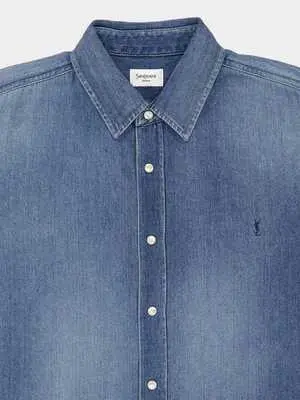 Saint Laurent Horizon Denim Shirt - Blue