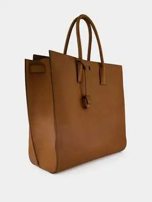 Saint Laurent Sac De Jour Large Leather Handbag - Brown