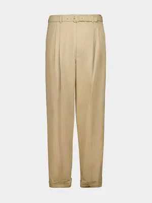Saint Laurent Slim-fit Technical Cotton Pants
