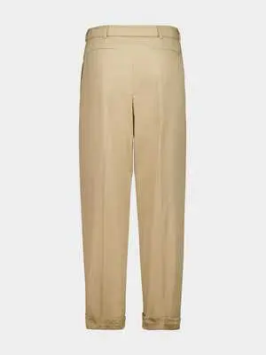 Saint Laurent Slim-fit Technical Cotton Pants