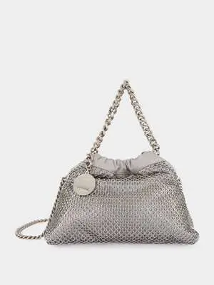Stella McCartney Falabella Mini Crystal Handbag - Silver