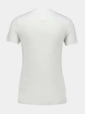 120% Lino Linen V-neck T-shirt