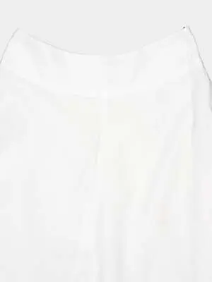 120% Lino Linen And Cotton Maxi Skirt - White