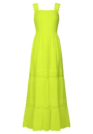 JOE BROWNS Square Neck Maxi Dress With Crochet Trim