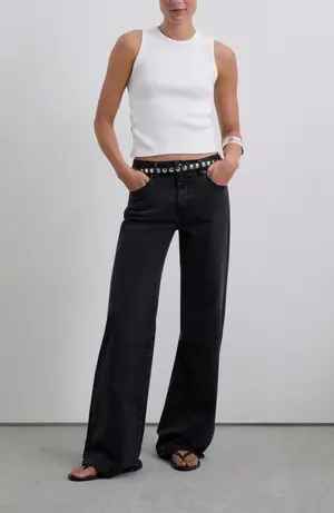 SCALPERS Bootcut Relax Denim - Black
