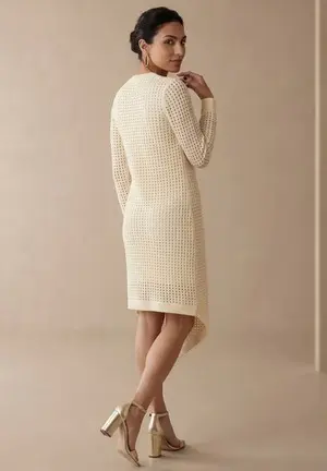 JOE BROWNS Polka Dot Smocked Midi Dress - Ivory