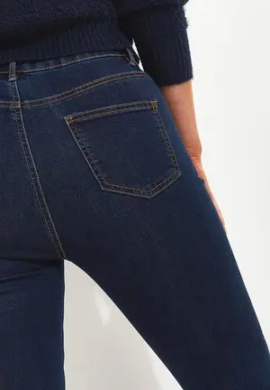 JOE BROWNS High-waisted Skinny Jeans With A 29" Inseam - Dark Blue