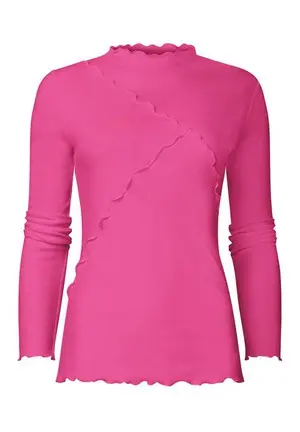 JOE BROWNS Stretch Cotton Lettuce Trim Top