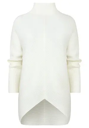 JOE BROWNS Mock Neck Rib Sweater With Batwing Sleeves