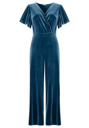 JOE BROWNS Velvet Flutter Sleeve Jumpsuit