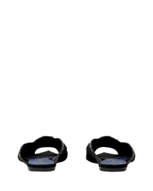 LANVIN Eclipse Arch Flat Mule - Black