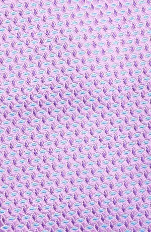 David Donahue Geo Jacquard Silk Tie - Berry