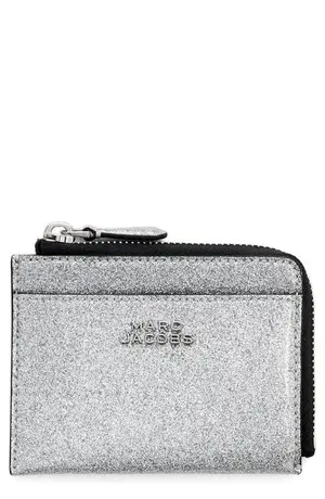 Marc Jacobs The Top Zip Wallet - Silver
