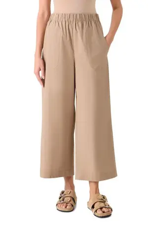 Akris Frey Wide Leg Cropped Pants