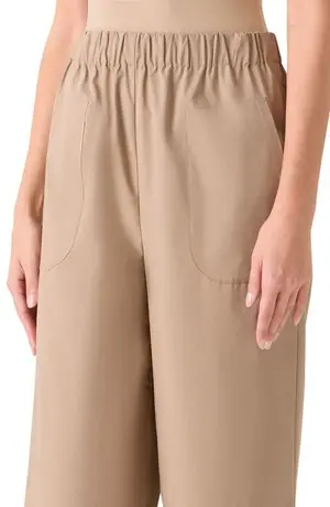 Akris Frey Wide Leg Cropped Pants