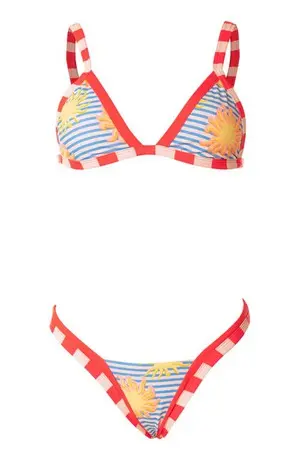 MAAJI Awake In Light Trinity Reversible Bikini Bottom - Open Blue