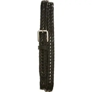 TOM FORD Braided Leather Belt - Black