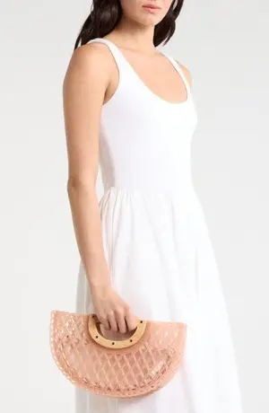 Dolce Vita Solandra Jelly Clutch - Blush