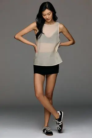 A.REN Camille Sheer Two-piece Tank Top