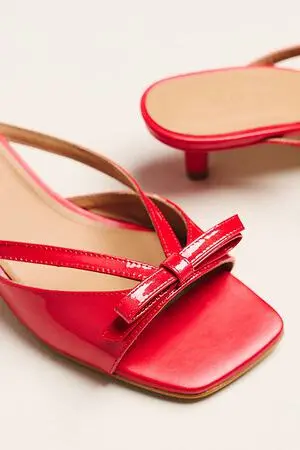 FLATTERED Jordan Bow Kitten Heels - Cherry