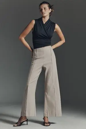 MAEVE Maeve Wide Crop Flare Pants