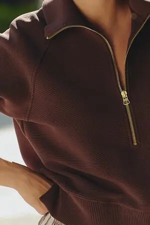 Varley Milano Half-zip Pullover - Brown