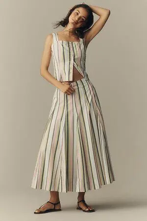 Maeve Cotton Sleeveless Crop Top